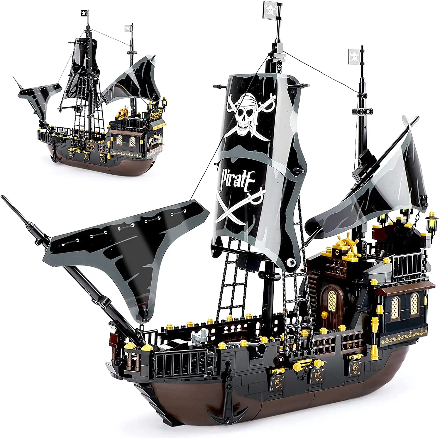MOC-Creative-Pirate-Ship-Adventure-Ship-Set-Building-Blocks-DIY ...
