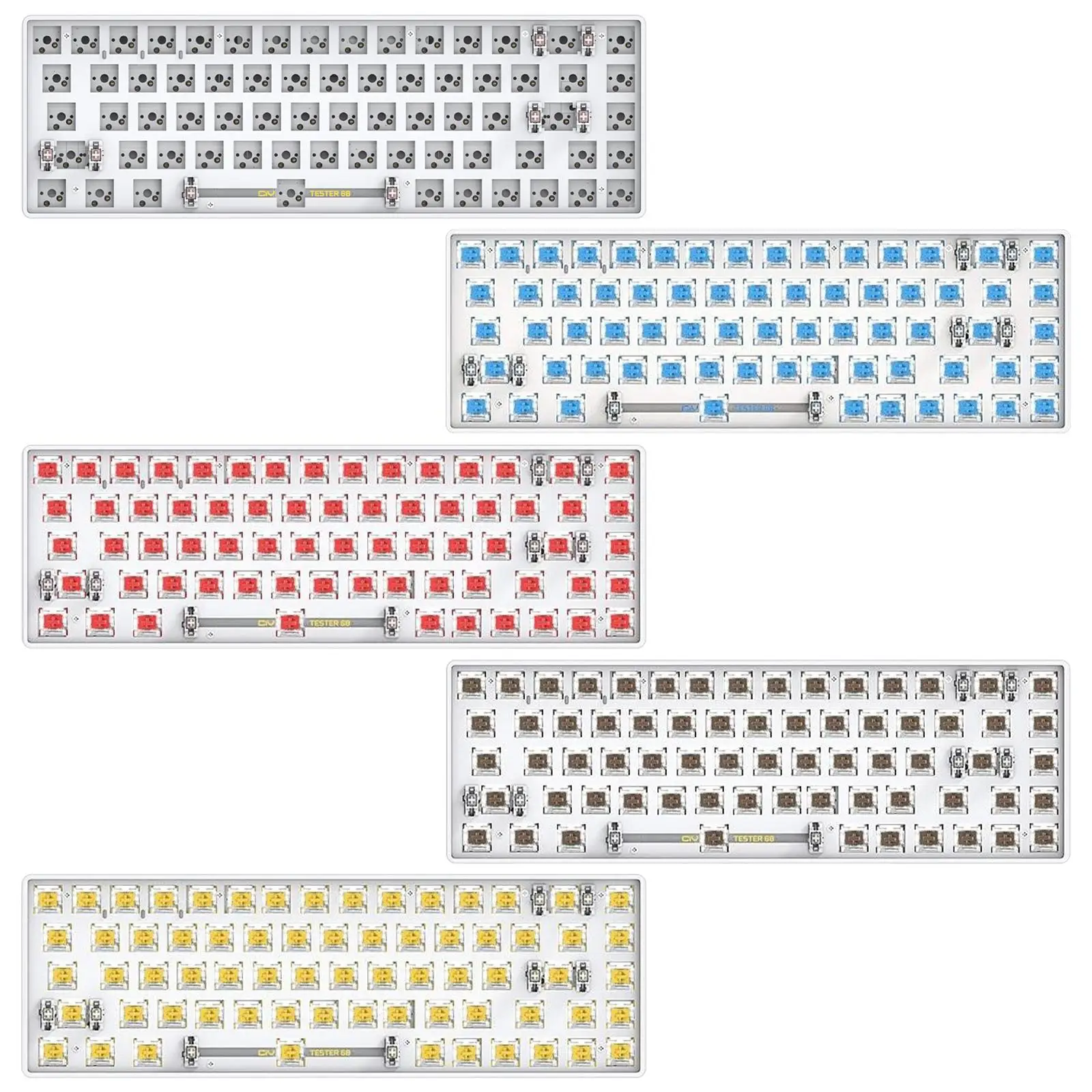68-Key-Tester68-Mechanical-Keyboard-Kit-2-Mode-2-4G-Bluetooth-5-0-Ciy ...