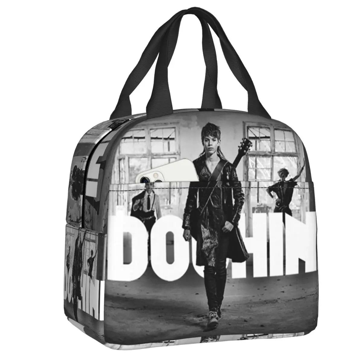 Grab It Fast Pop Rock Band Logo Insulated Lunch Bag For Women Portable grab-it-fast-pop-rock-band-logo-insulated-lunch-bag-for-women-portable