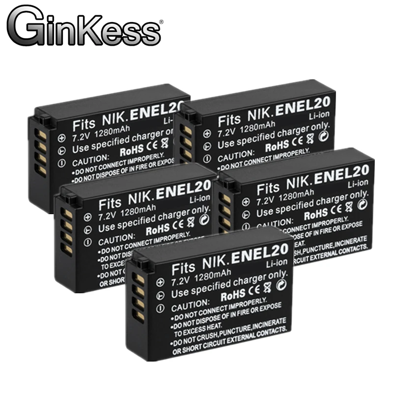 1280mAh For Nikon EN EL20 EL20a Li-ion Battery + LCD Dual Charger ...