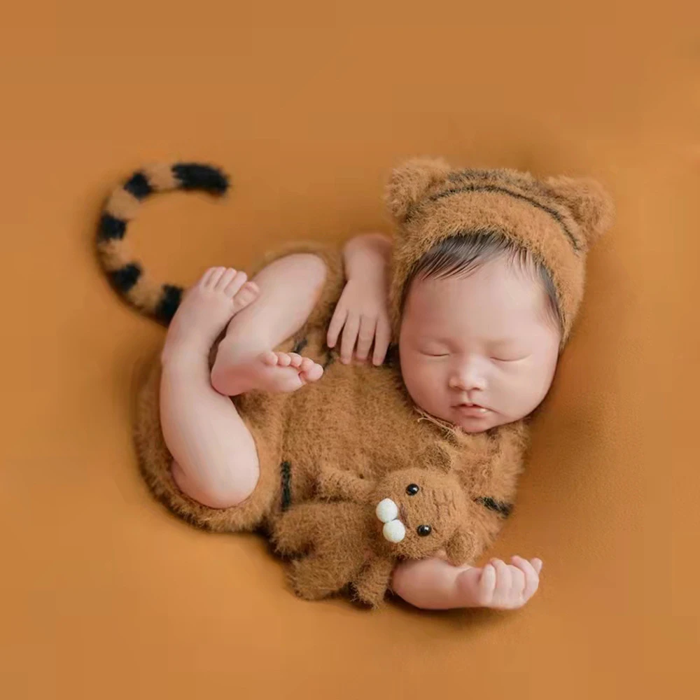 newborn-photography-props-Tigre-disfraz-bebe-atrezzo-fotografia-bebe-ropa-recien-nacido-sesion ...