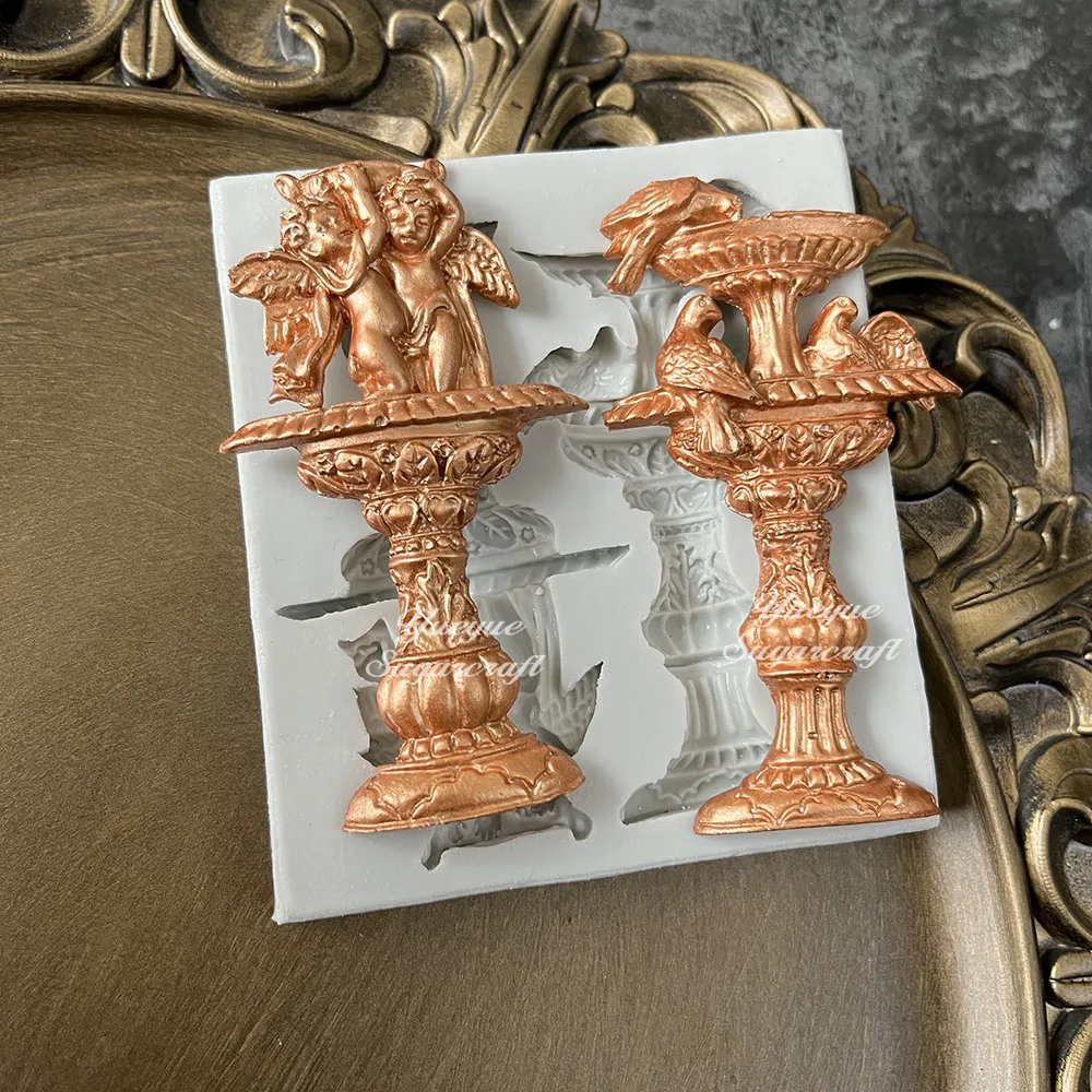 Silicone Epoxy Resin Plaster Mould cake mold fondant molds cake decorating tools chocolate ...