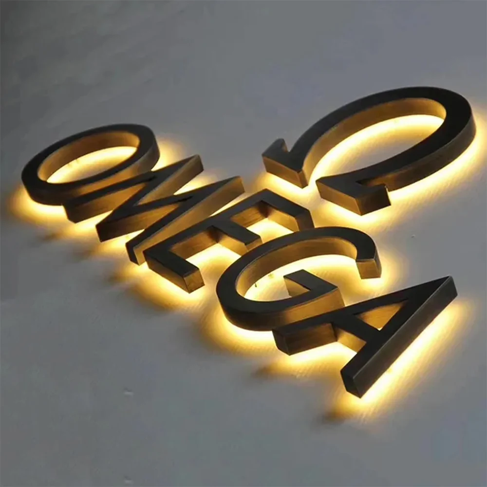 Letrero-retroiluminado-con-logotipo-de-tienda-Led-3D-para-exteriores ...