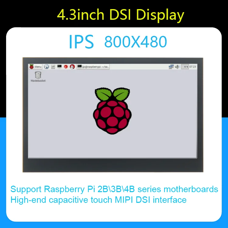 4.3" 4.3 inch 800*480 MIPI IPS TFT DSI Multi-Touch Capacitive Touch ...