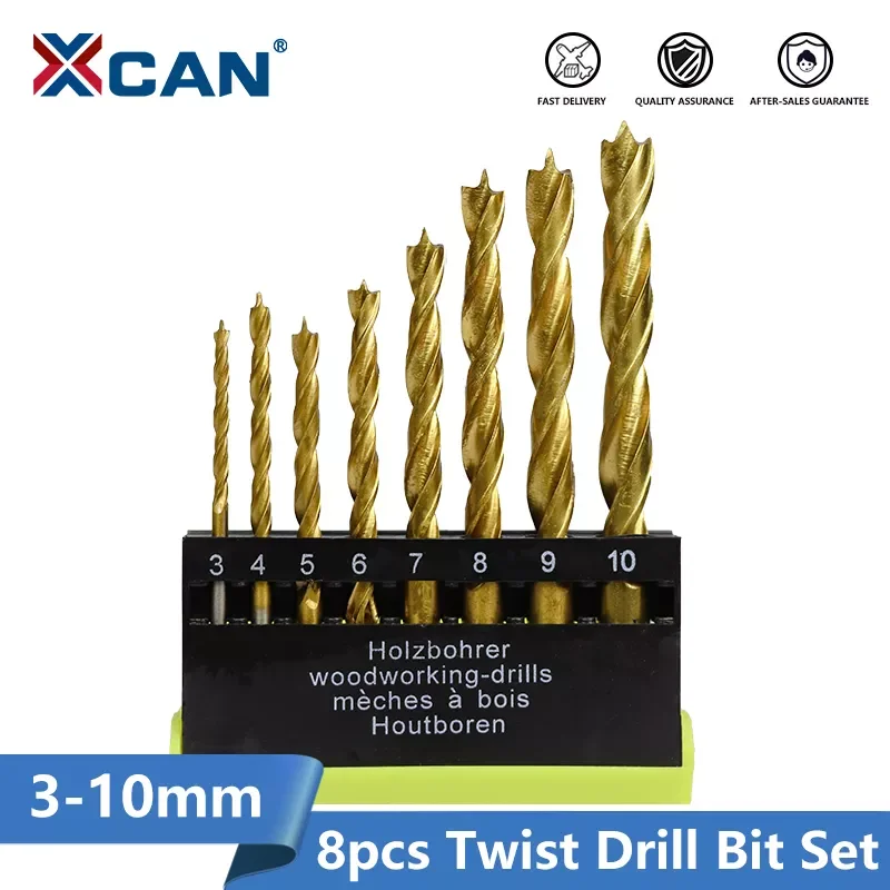 Titanium Twist Dril Bit Set | Brad Point Drill Bit Set | Titanium ...