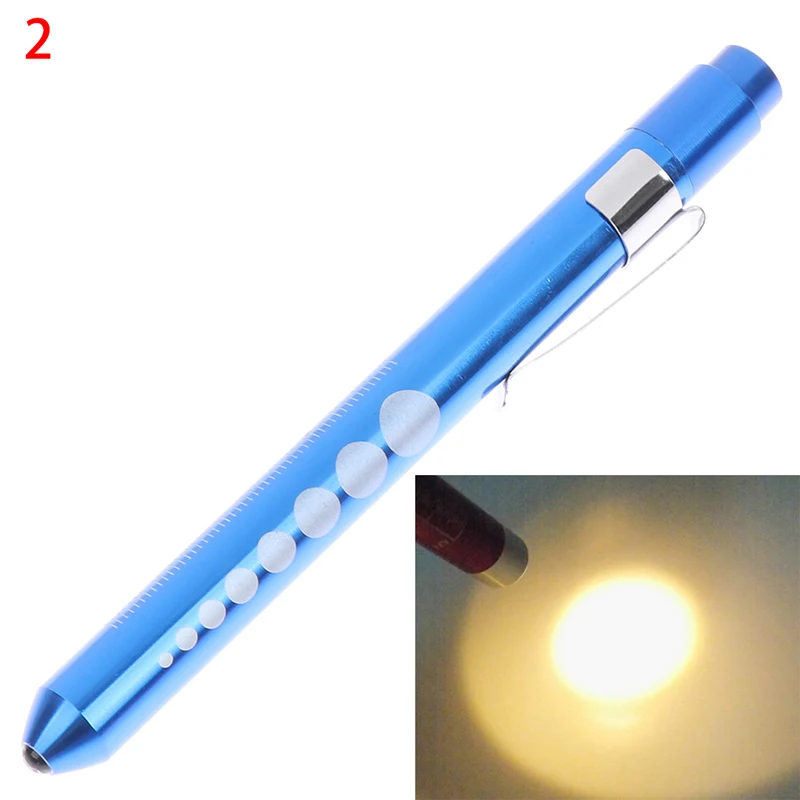 LED-Flashlight-Work-Light-First-Aid-Pen-Light-Torch-Lamp-Pupil-Gauge ...