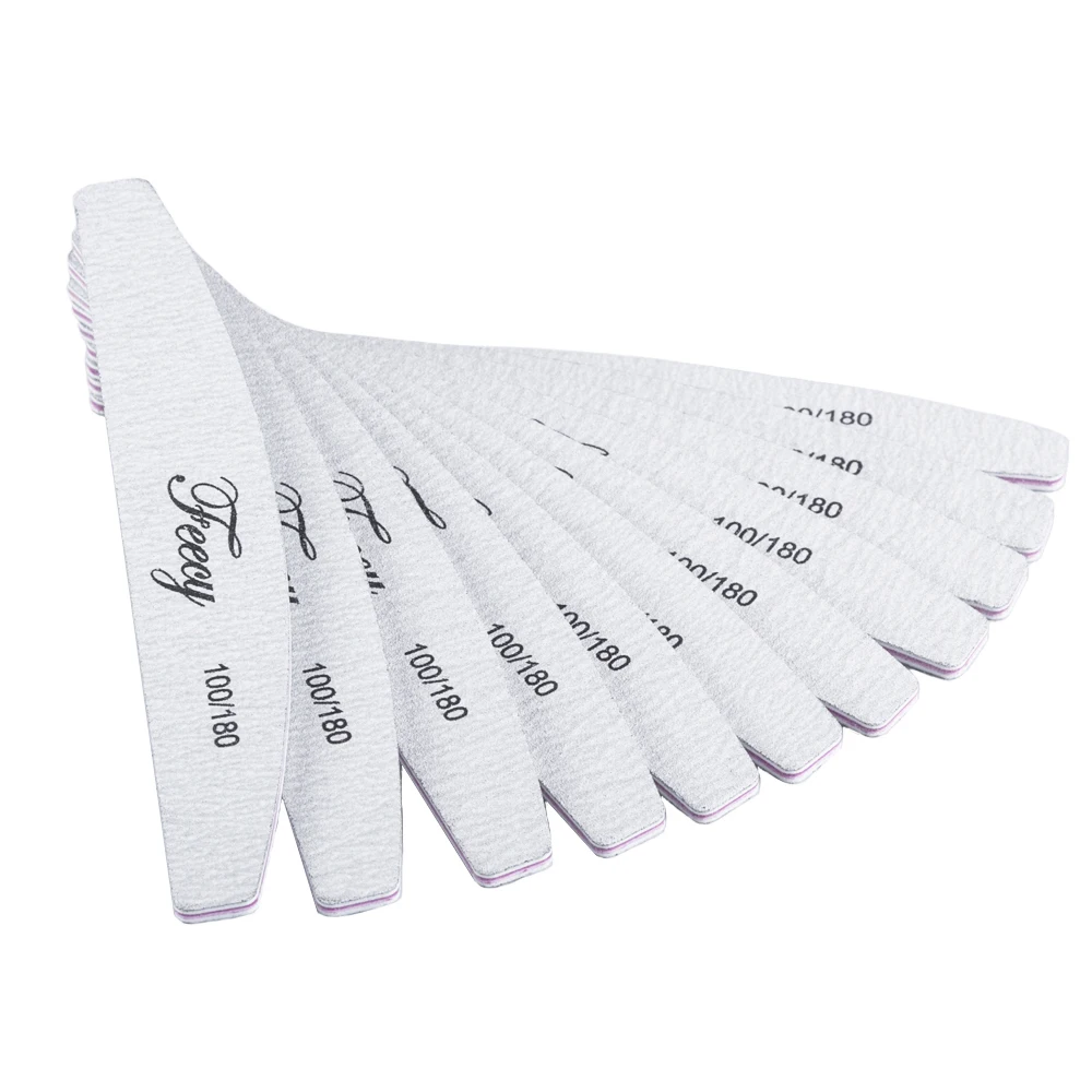 5-10Pcs-Professional-Nail-File-Doub-Sided-Sandpaper-Buffer-Strong-Thick ...