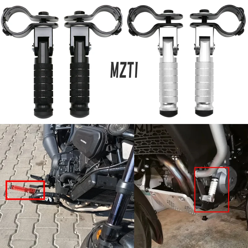 Pedales-universales-de-aluminio-CNC-para-motocicleta-reposapi-s ...