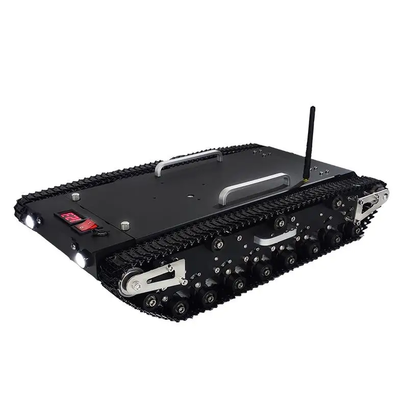 A-o-inoxid-vel-Robot-Car-Tank-com-UAV-Sistema-de-Controle-Remoto-Metal ...