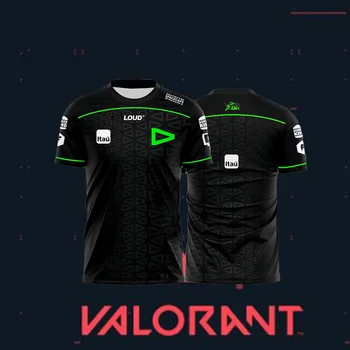 Camiseta masculina valorant, equipe de esportes eletrônicos, manga ...