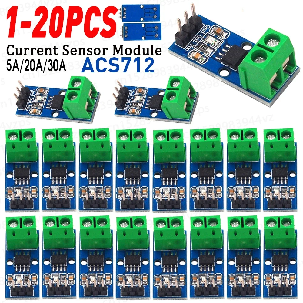 ACS712-Measuring-Range-Current-Sensor-Hall-Board-Module-5A-20A-30A-Hall ...