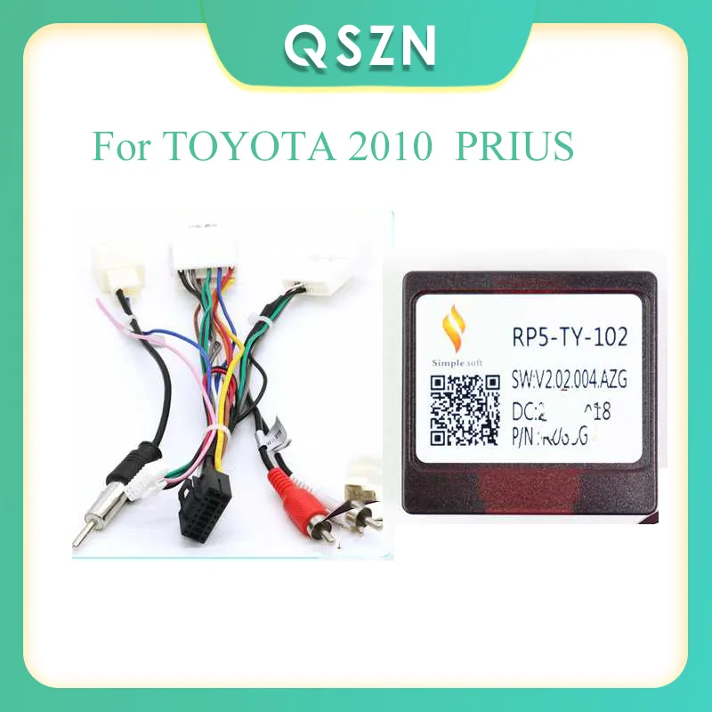 16 pin Android Wiring Harness Power Cable Adapter with Canbus Box For ...