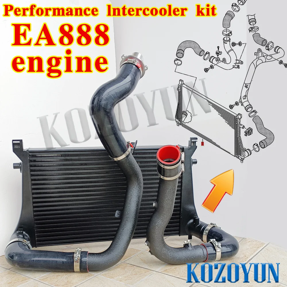 Комплект интеркулера, зарядная труба для Audi A3 S3 MK3 TT TTS EA888 Gen 3 1.8TSI 2.0 TSI ...