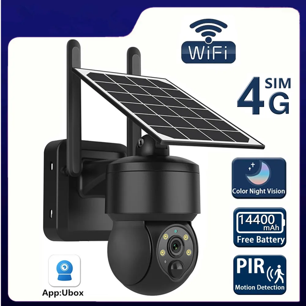 Wireless-Solar-4G-SIM-Wifi-Camera-CCTV-Security-Camera-Outdoor-5MP ...