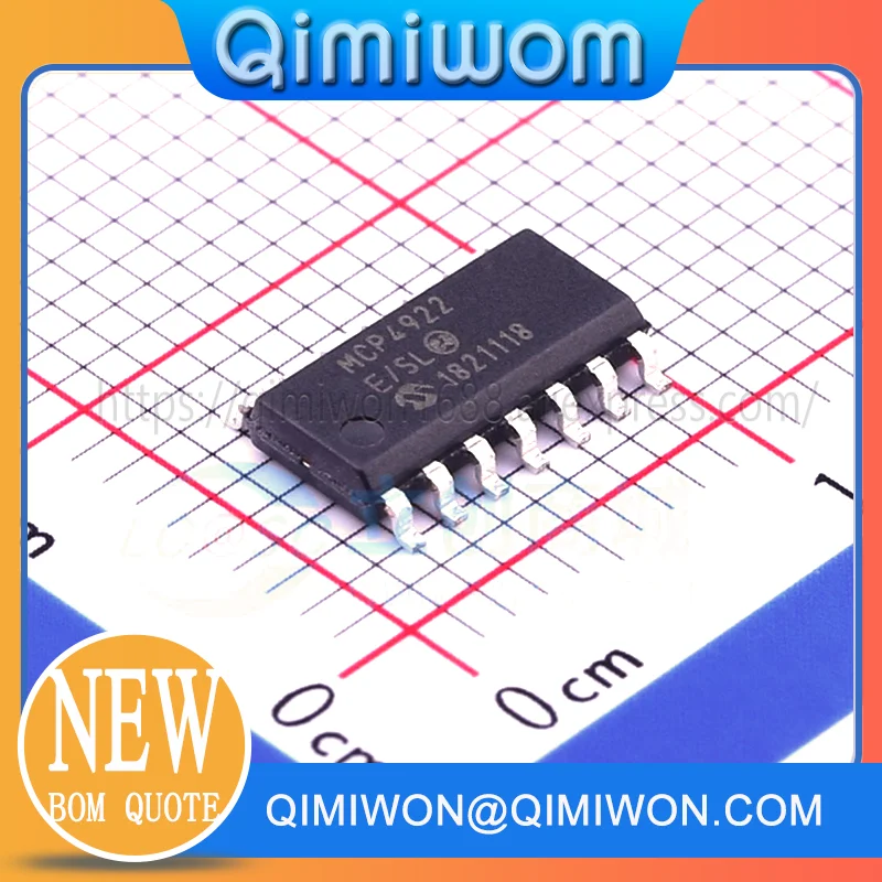 10PCS/lot MCP4922-E/SL MCP4922E/SL MCP4922 E/SL IC DAC 12BIT V-OUT 14SOIC IC Chip New original