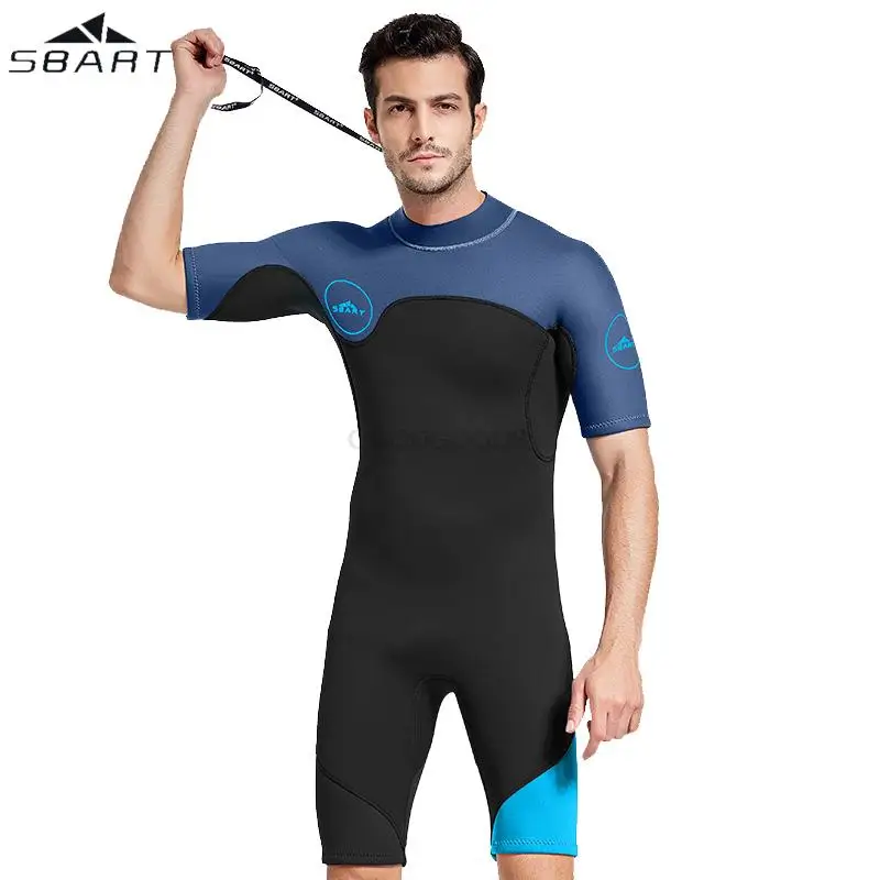 SBART 2MM Neoprene Wetsuit Homens One Piece Ternos Manter Quente Surf ...
