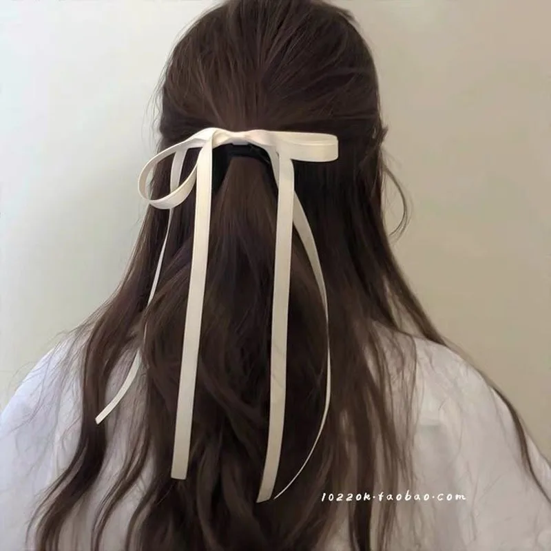 Lazo-de-cinta-para-el-pelo-para-mujer-banda-de-goma-el-stica-con-borla ...