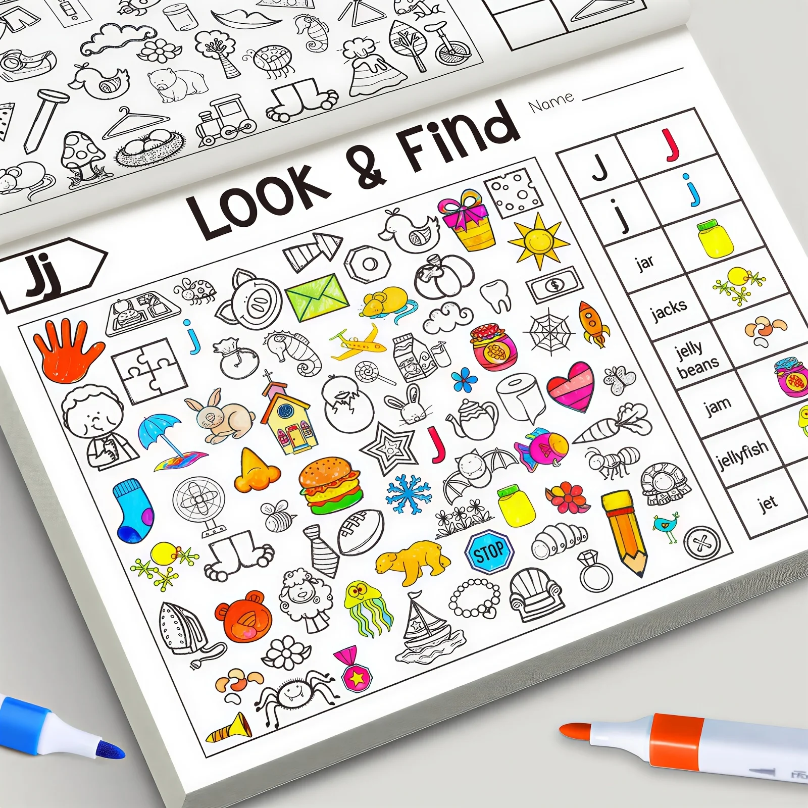 Children's Search and Coloring Books, Fun Object-Themed Pages with ...