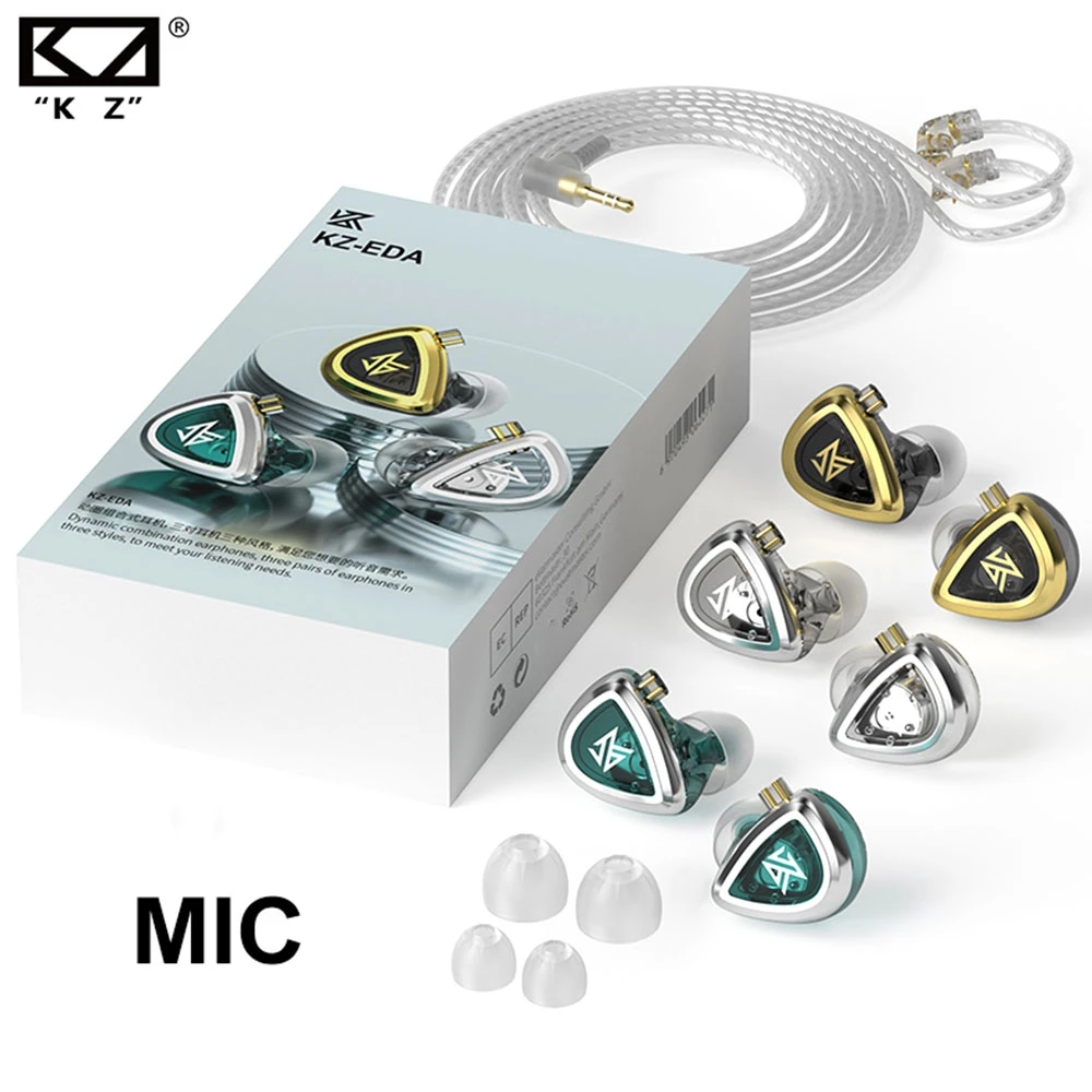 Kz Eda 3 Pair 3 Audio Earphones/ Eda Balanced In Ear Monitor Headphones ...