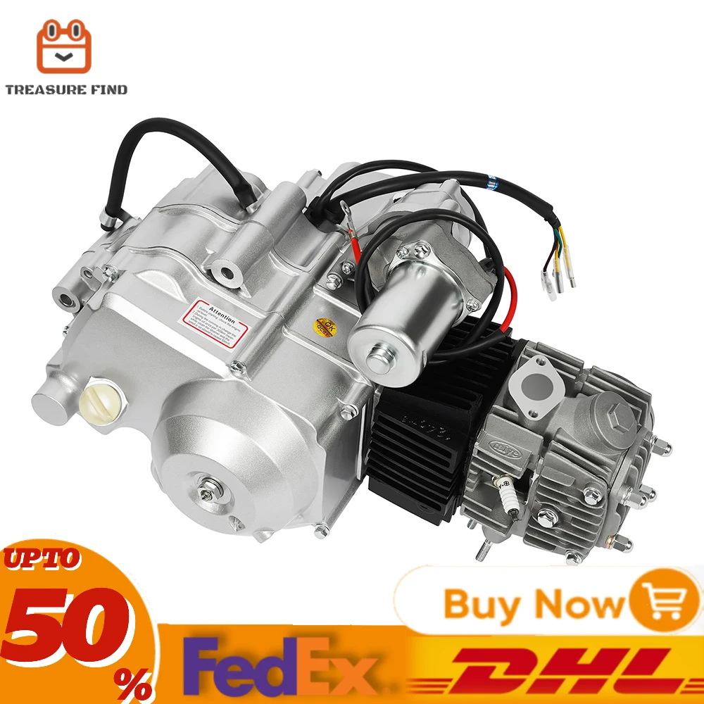 4-Stroke-Semi-Auto-Engine-Motor-Kit-125CC-Single-cylinder-Air-cooled ...