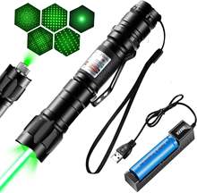 Green Laser Pointer High Power Flashlight Long Range [12,000 Ft] Laser ...