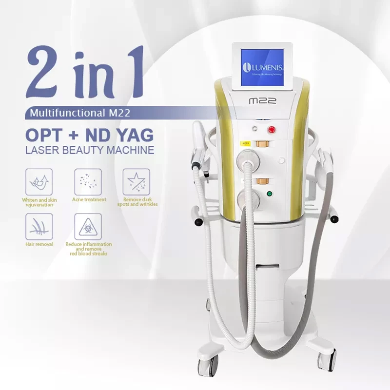 Multifunctional M22 Skin Photon IPL OPT Acne Pigmentation Skin Rejuvenation 2 Handles ND YAG E ...