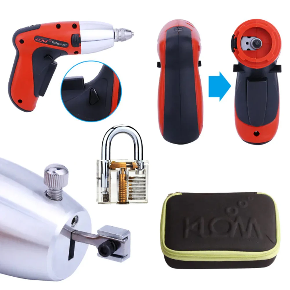 KLOM-Electric-Pick-Gun-PLUS-con-estuche-de-transporte-para-cerraduras ...