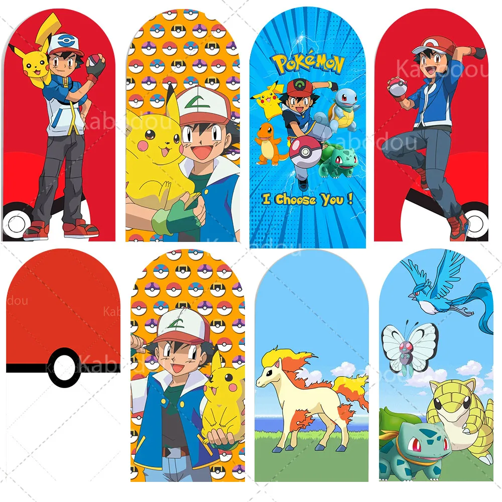 Pokemon Pikachu Arch Backdrop For Boy Birthday Party Decoration Wall ...