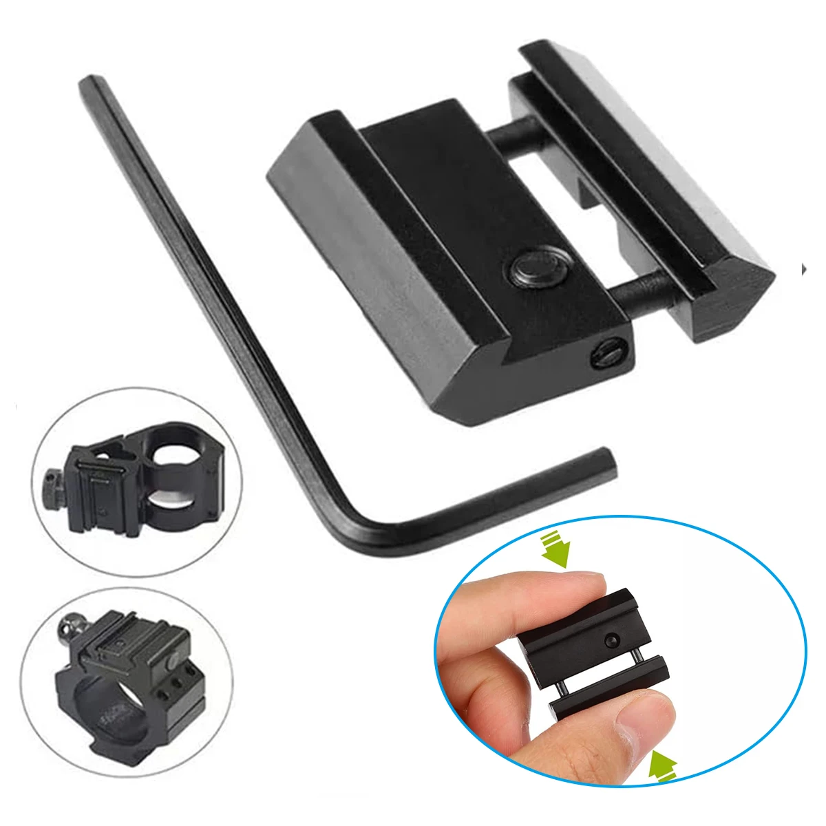 Tactical-Scope-Adapter-Mount-Base-11mm-Dovetail-to-20mm-Weaver-Picatinny-Rail-Mount-Hunting ...