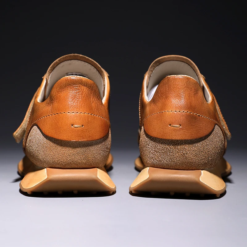 Handrafted Men's Forrest Gump Shoes Retro Casual Shoes Calf Leather ...