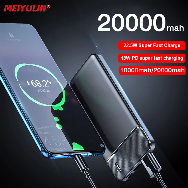 Portable-Power-Bank-20000mAh-10000mAh-22-5W-Fast-Charger-External-Spare ...