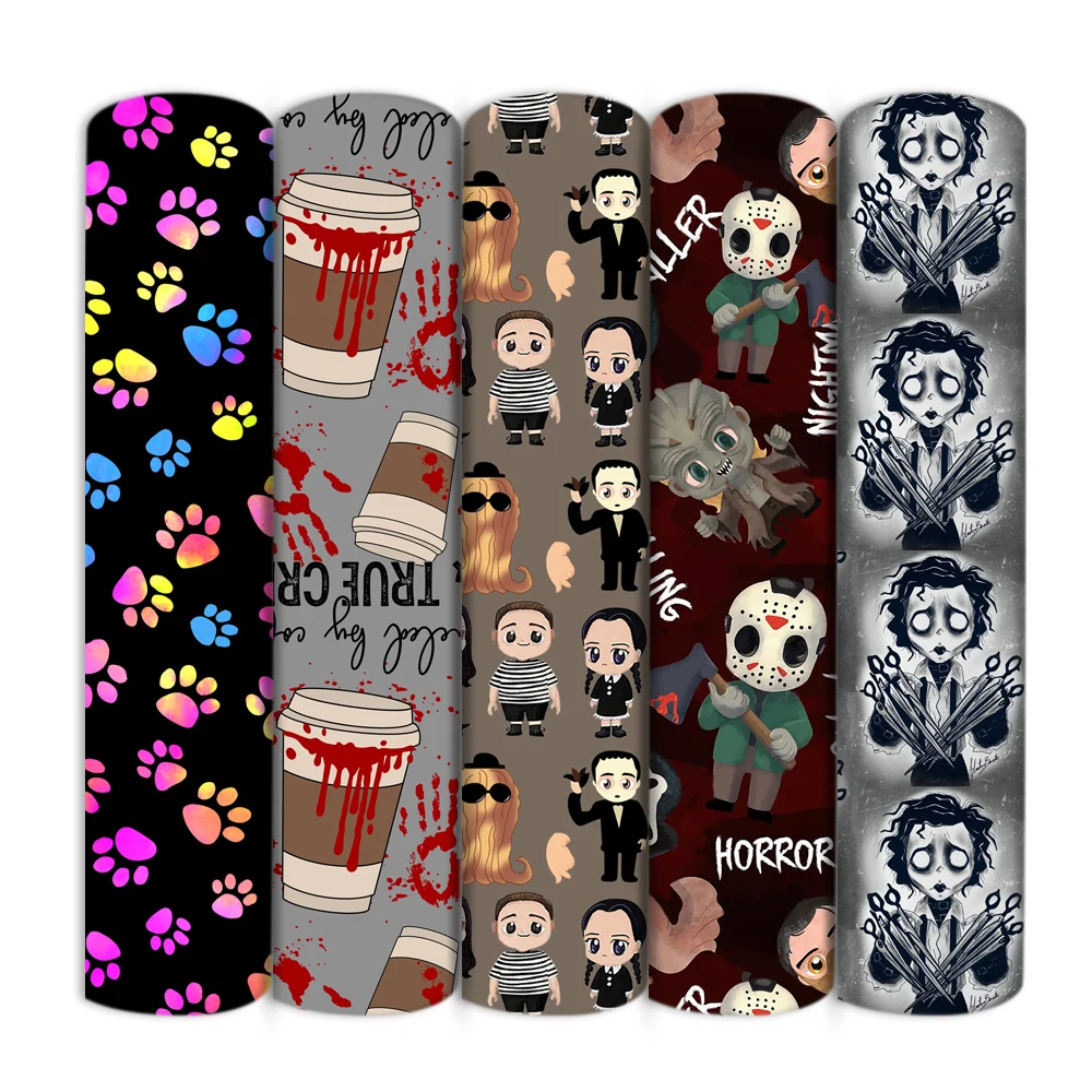 50x145cm-Black-Cartoon-Halloween-Skull-Horror-Polyester-Cotton-Fabric ...