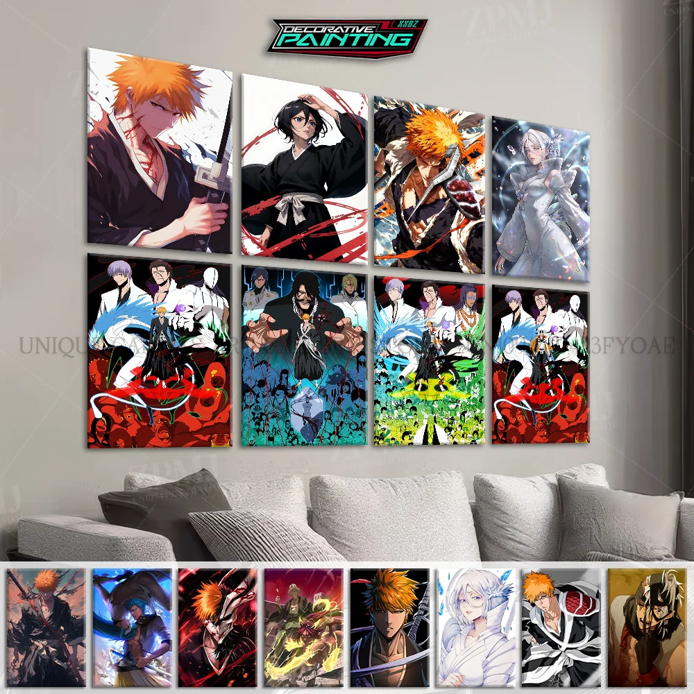Bleach Pictures Canvas Wall Artwork Paintings Anime Figures Kurosaki ...