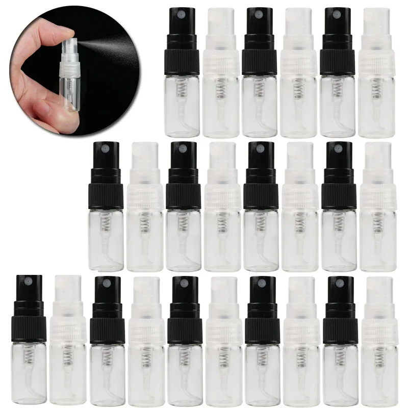 50pcs-2ml-3ml-5ml-7ml-10ml-Empty-Glass-Spray-Bottle-Sample-Glass-Vials ...