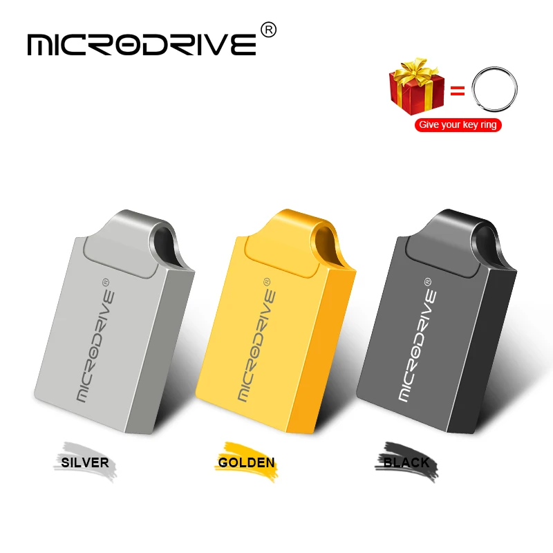 Microdrive Brand Super Mini Metal USB2.0 Flash Drive 32gb 16gb Pen ...