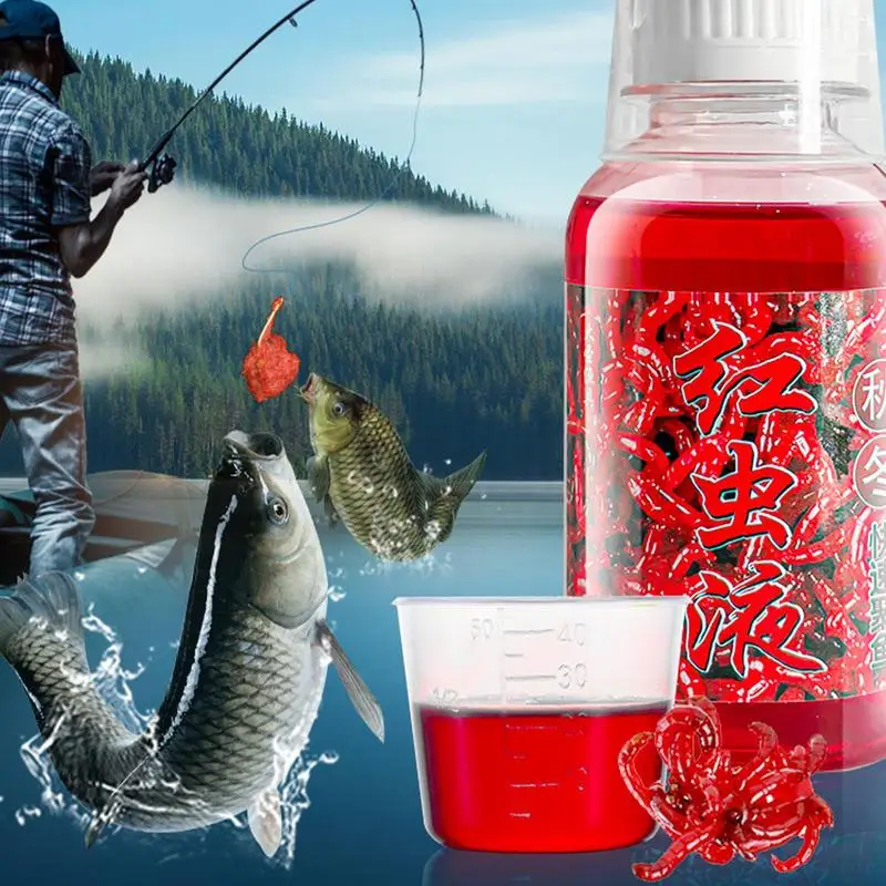 100ml-Fish-Bait-Additive-Red-Worm-Liquid-For-Trout-Cod-Carp-Bass-Fish ...