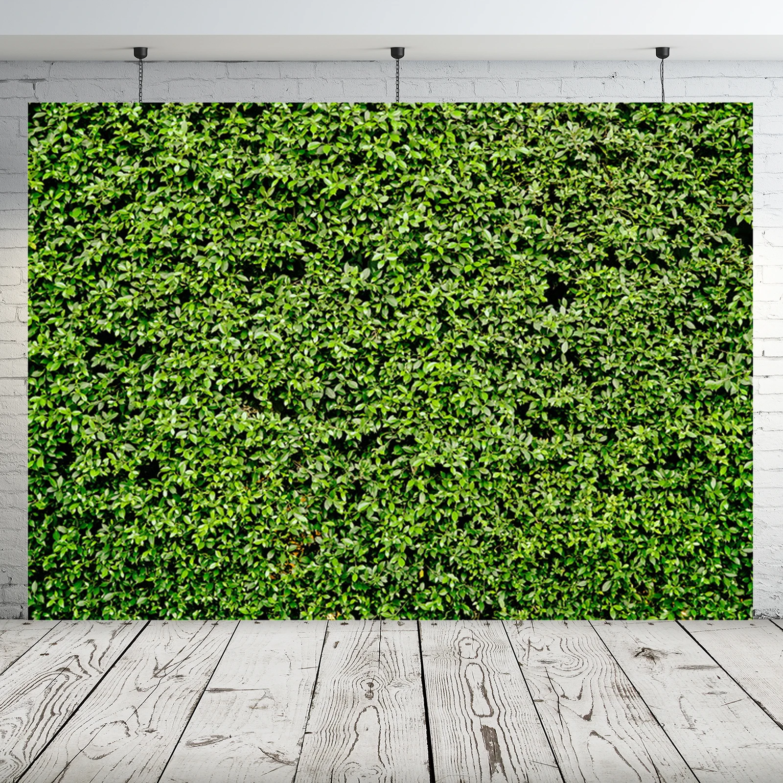 Birthday-Party-Green-Leaf-Background-Wall-Banner-Photography-Studio ...