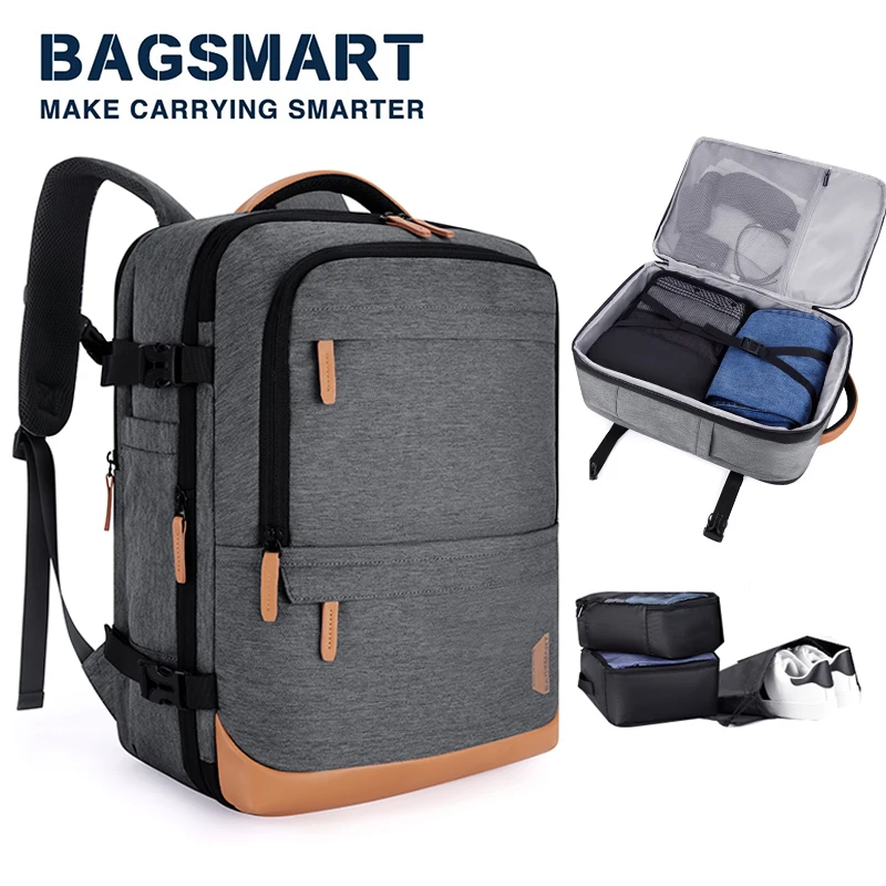 BAGSMART-Travel-Backpack-for-Men-Carry-On-Backpack-TSA-17-Inch-Luggage ...