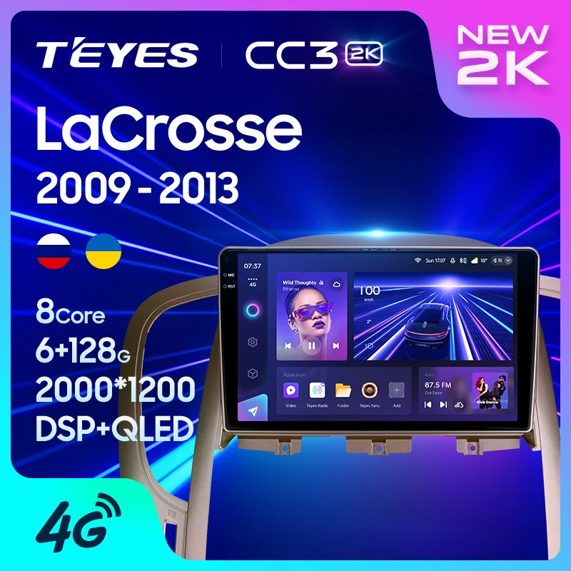 TEYES CC3 뷰익 라크로스 2009 2013 차량용 라디오 멀티미디어 비디오 플레이어, 네비게이션 스테레오 GPS ...