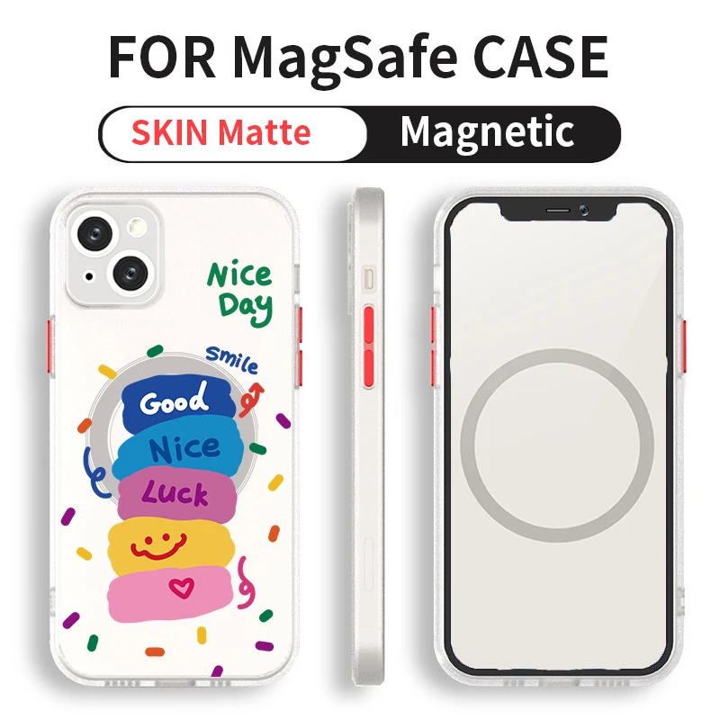 Luxo chapeamento claro magnético para magsafe caso de carga sem fio foriphone 13 pro max caso 14 ...