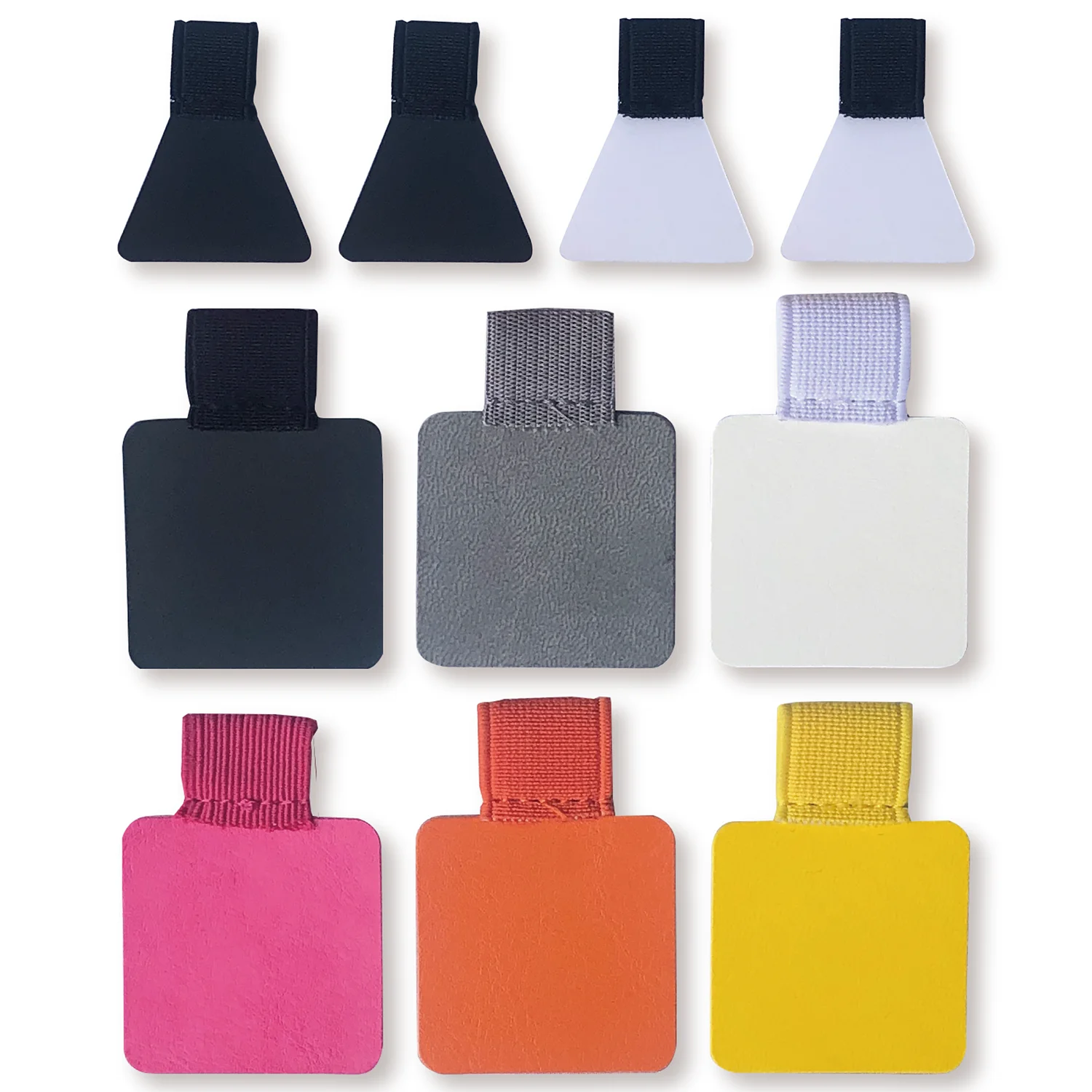 10-Colors-Self-Adhesive-PU-Leather-Pen-Clip-Pencil-Elastic-Loop-Holder ...