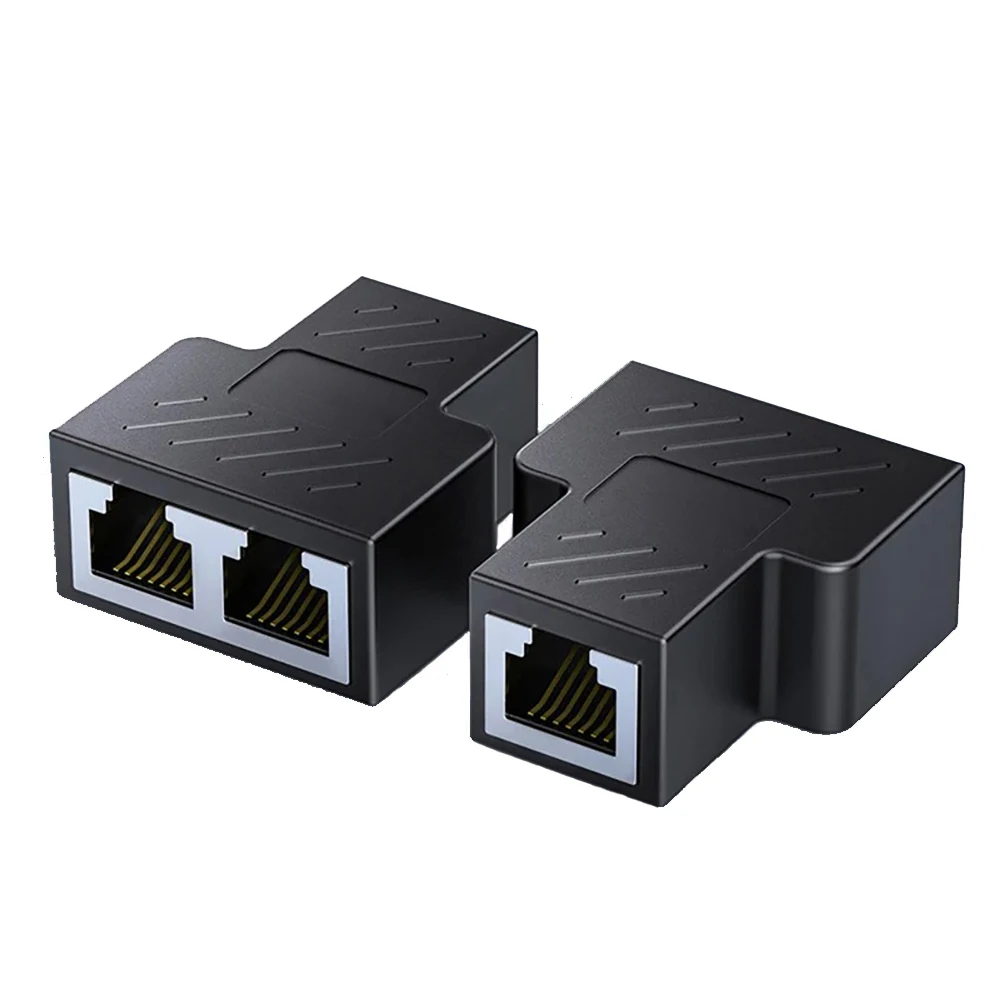 2pcs-RJ45-Splitter-1-to-2-Ethernet-Adapter-Network-Cable-Extender-RJ45 ...
