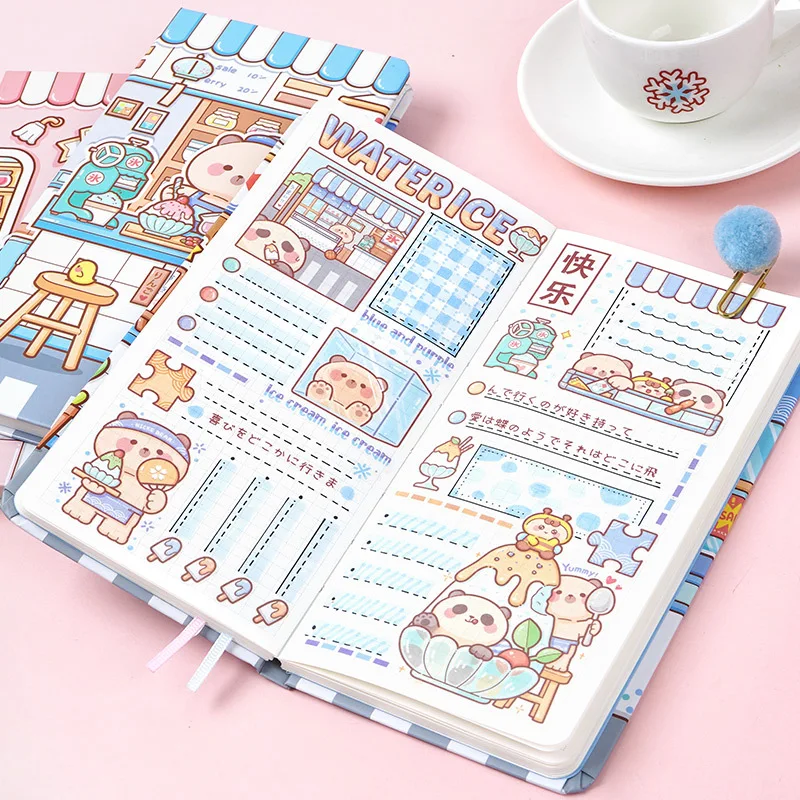 A6-Cute-Anime-Cartoon-Agenda-Planner-Notebooks-for-Girls-Diary-Weekly ...