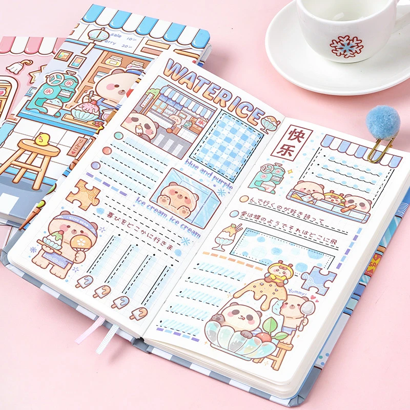 Cartoon Diary Notebook Planner | Cute Monthly Planner Schools | Cute ...