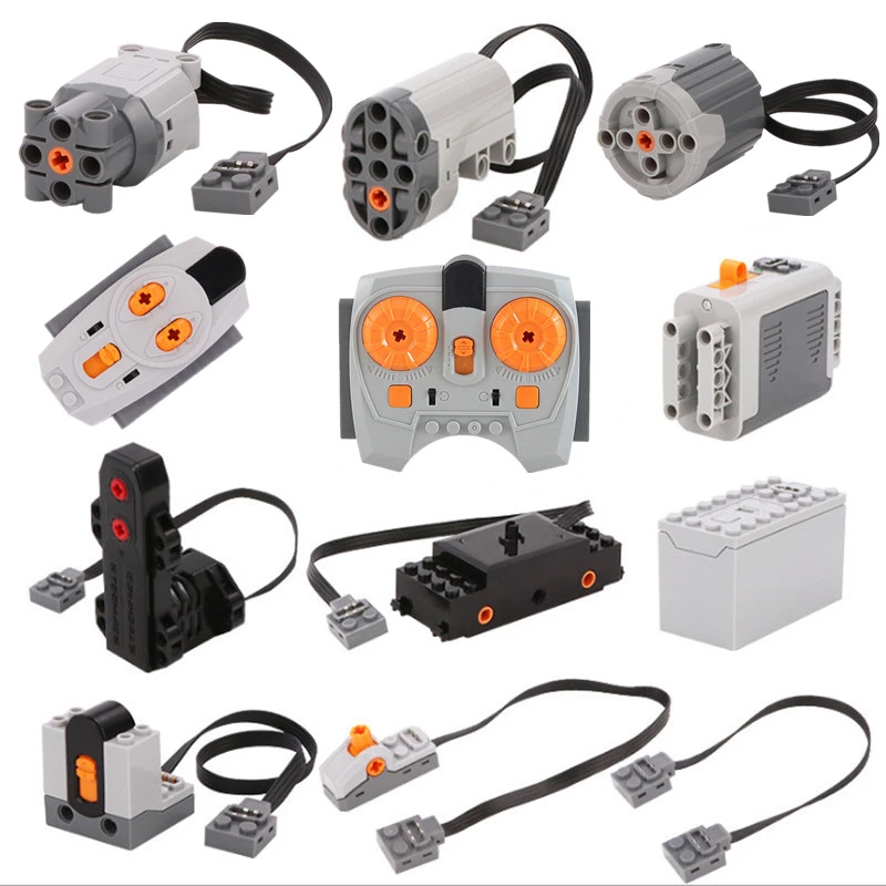 New Power Functions Technical Battery Motor Parts MOC Multi Tool Servo ...
