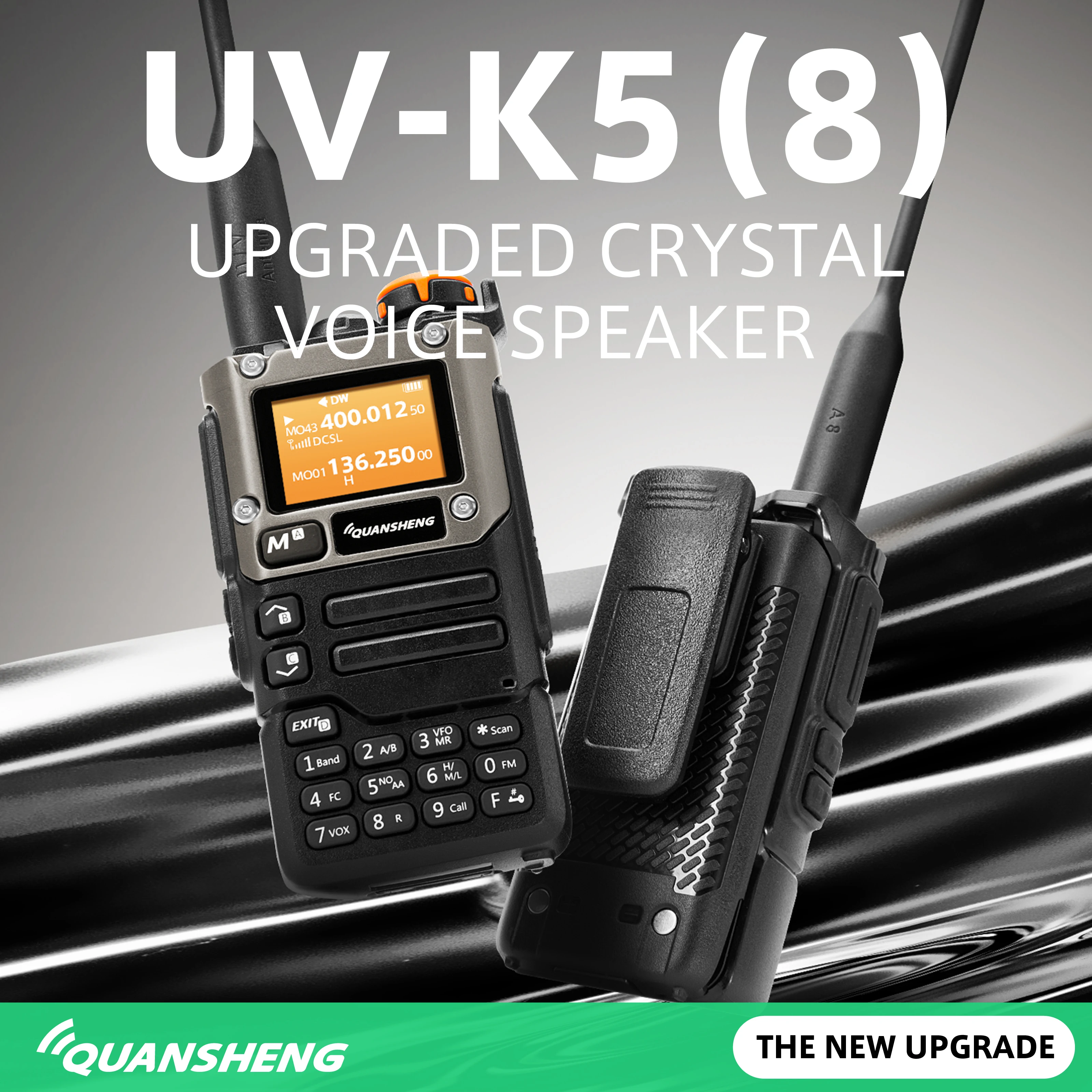 Quansheng UVK58 Dual Band 5W Walkie Talkie Two Way Radio UVK6