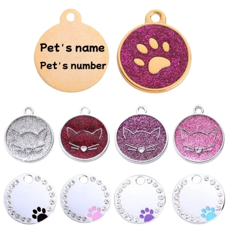 Personalized Pet Cat Dog Id Tag for Dogs Medal Free Engraved Puppy ...