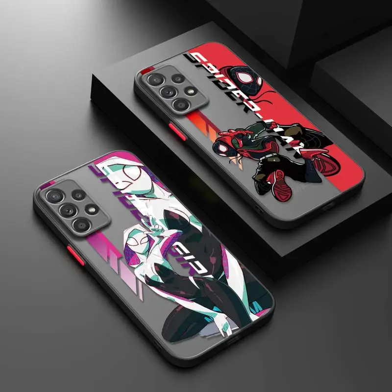 Spider-Man-Miles-Gwen-Punk-Hobie-Matte-Phone-Case-For-Samsung-Galaxy ...