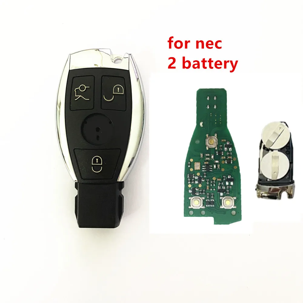 2-Battery-433MHz-NEC-System-3-Buttons-Remote-key-For-Mercedes-Benz-For ...