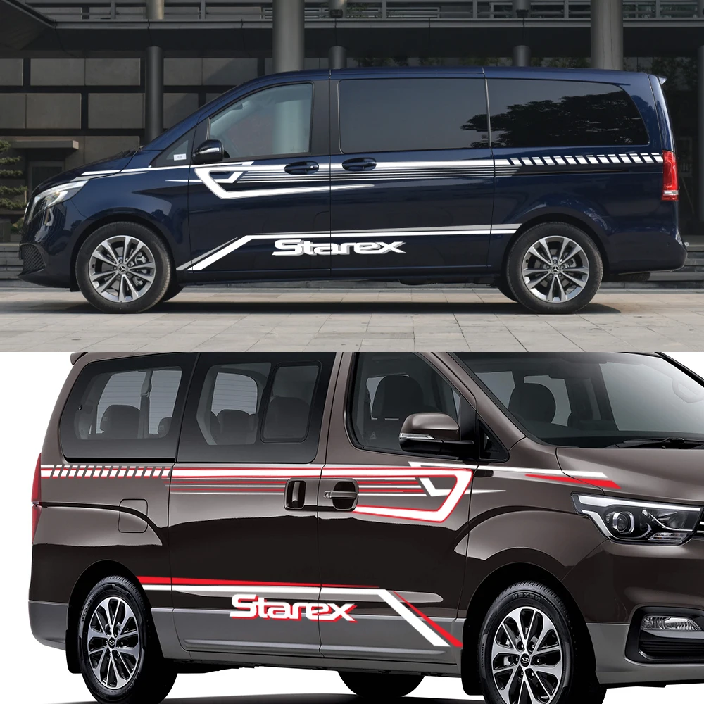 Van-Stickers-Camper-Car-Door-Side-Waist-Line-Decals-Auto-Accessories ...